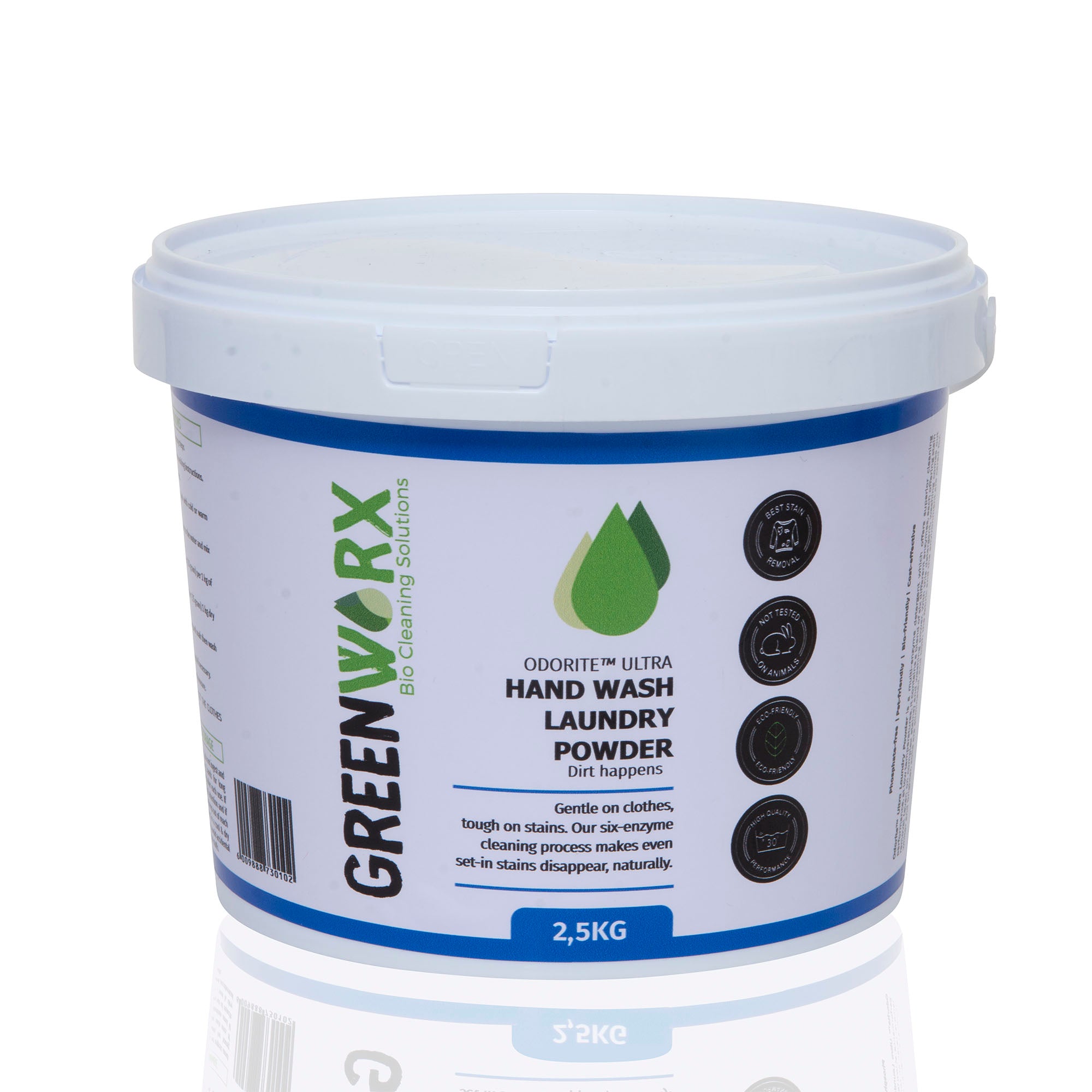 Greenworx Odorite Ultra Plus Laundry Detergent Hand Wash 2.5kg Tub – ATAVAH